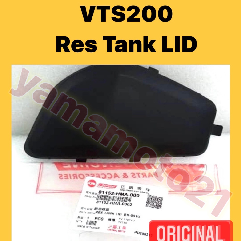 100% Original SYM VTS200 VTS 200 Res Tank Lid Cover Bahagian Meter Coin ...