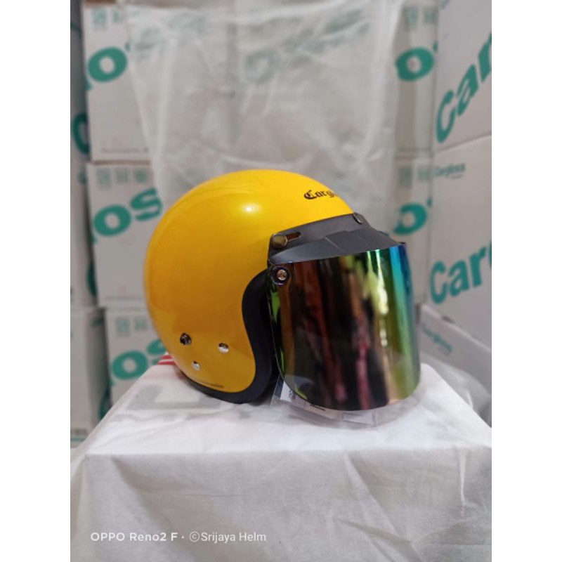 Cargloss CFM RETRO Exotic YELOW Helmet 100% ORIGINAL | Shopee Malaysia