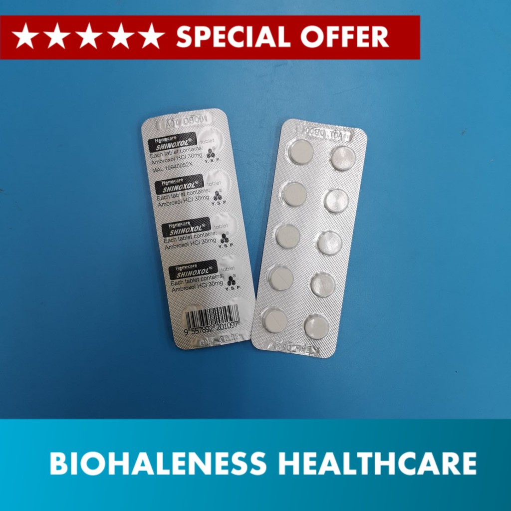 SHINOXOL 30MG UBAT CAIR KAHAK AMBROXOL [EXP :2022] | Shopee Malaysia