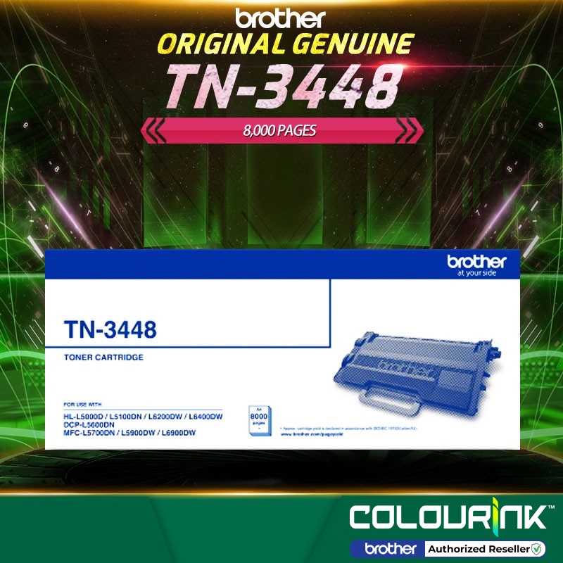 Brother Original Genuine TN-3448 Toner 8K HL-L5100DN｜HL-L6400DW｜DCP ...