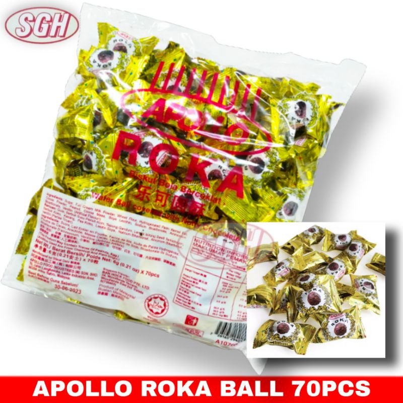 Apollo Roka Chocolate Wafer Ball 6g(new Stok) | Shopee Malaysia