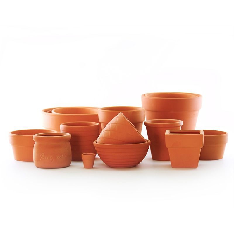 Red Pottery Clay Pot Succulents & Castus Pot | Shopee Malaysia