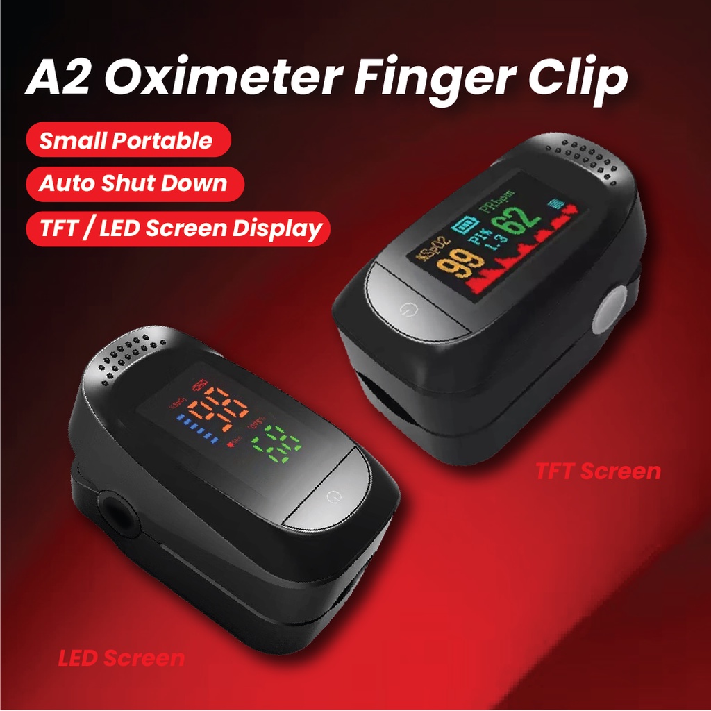 Ready Stock Oximeter TFT A2 Oximeter Monitor Finger Fingertip Pulse ...