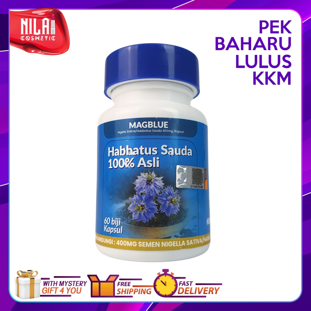 Habbatus Sauda Original Magic Blue / Magblue Capsule Premium Makanan ...