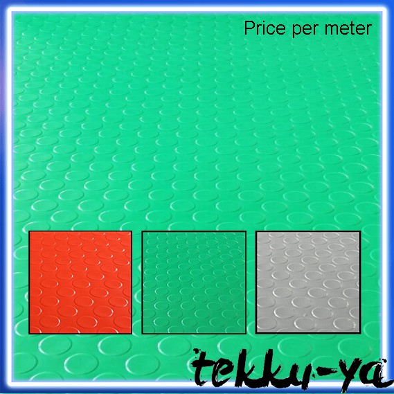 Round Stud Rubber Mat 1.5mm x 1.2m x 1m Anti Slip PVC Floor Matting ...