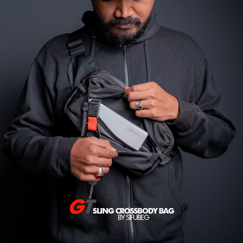 Sifubeg GT Sling Crossbody Sling Bag (Black) Sling Beg Lelaki Beg ...