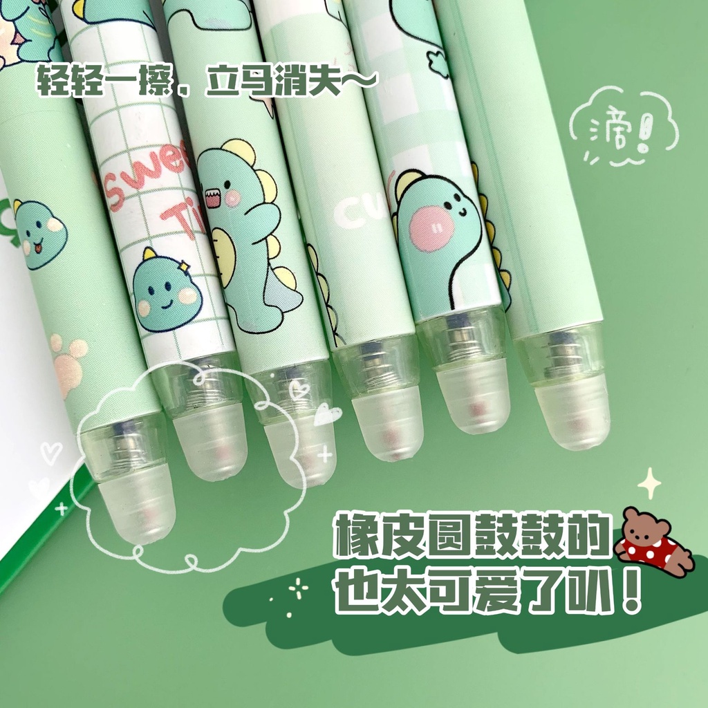 Cute Cartoon 0.5mm Blue Ink Gel Erasable Pen for Office and Sutdent ...
