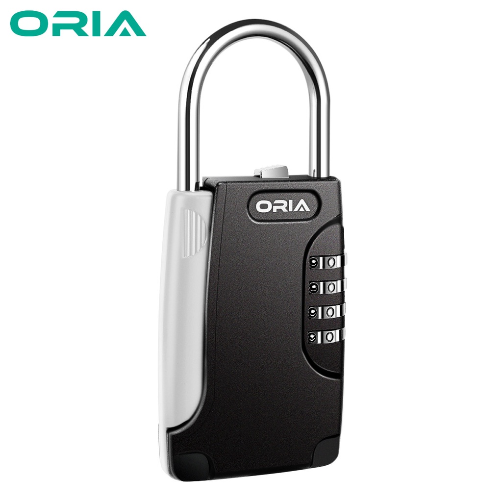 ORIA Key Storage Lock Box 4 Digit Combination Lock Wall Mount (5.43 ...