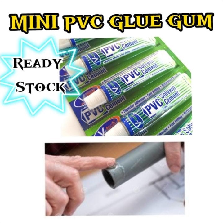 PVC SOLVENT CEMENT MINI PVC GLUE (15ML) PVC GUM PCS 14gram PVC PIPE ...