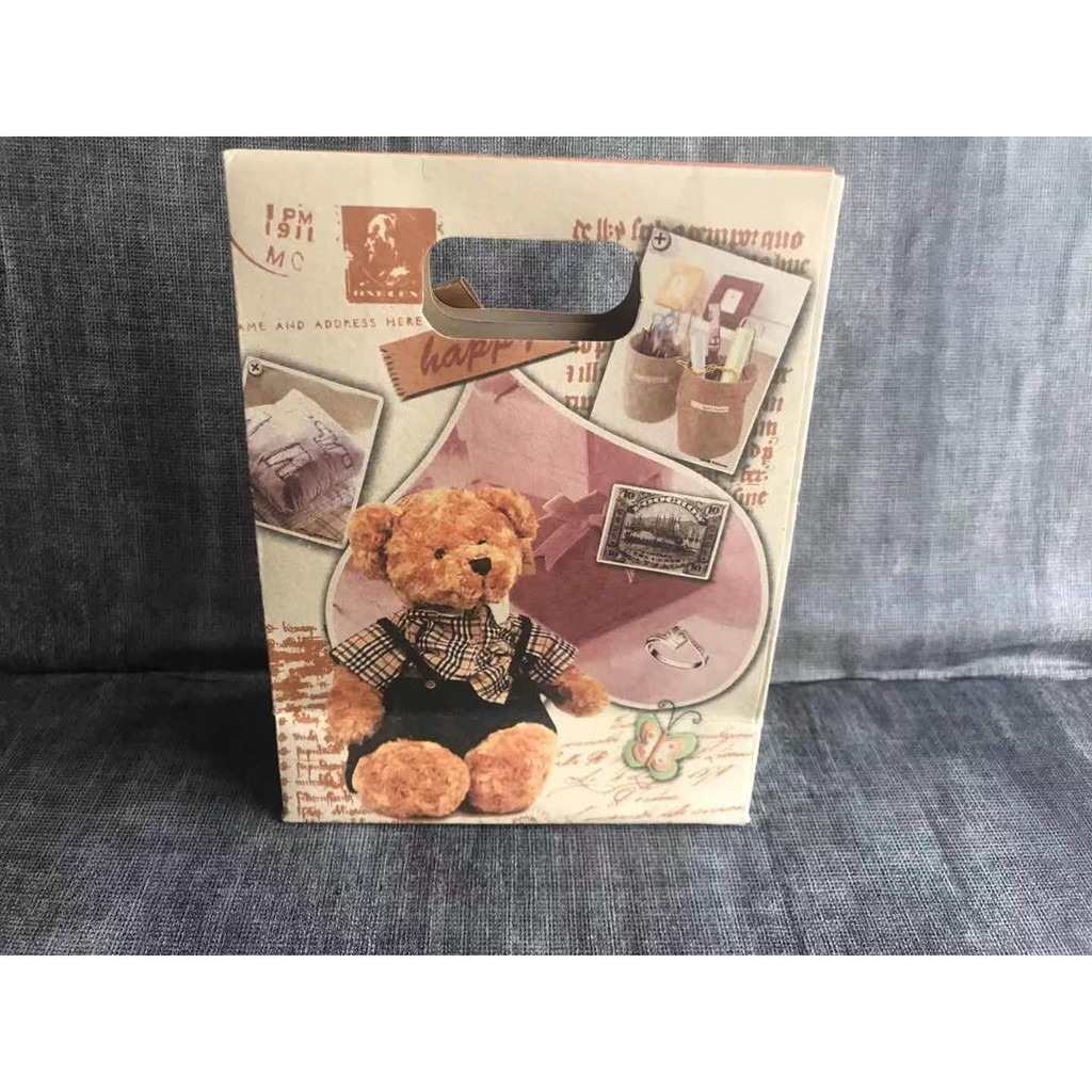 12pcs Teddy Bear Paper Bag/PAPER BAG/Small PAPER BAG/Birthday Gift Bag ...