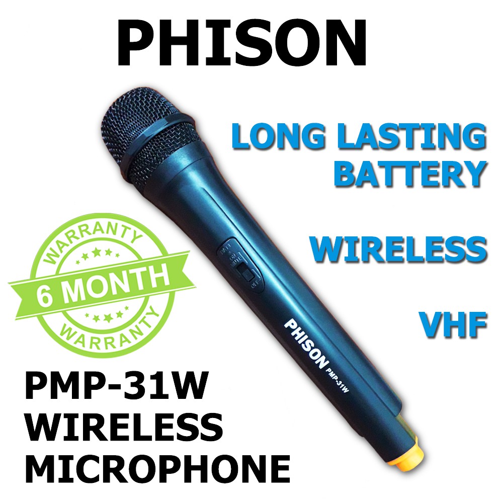 Phison Professional VHF Wireless Microphone Mic Mikrofon [PMP-31W ...
