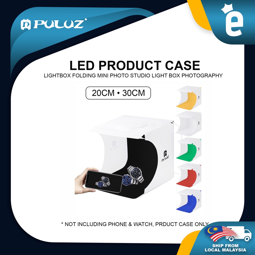 Puluz 20cm & 30cm 2 LEDs or Ring Light Portable Photo Photography ...