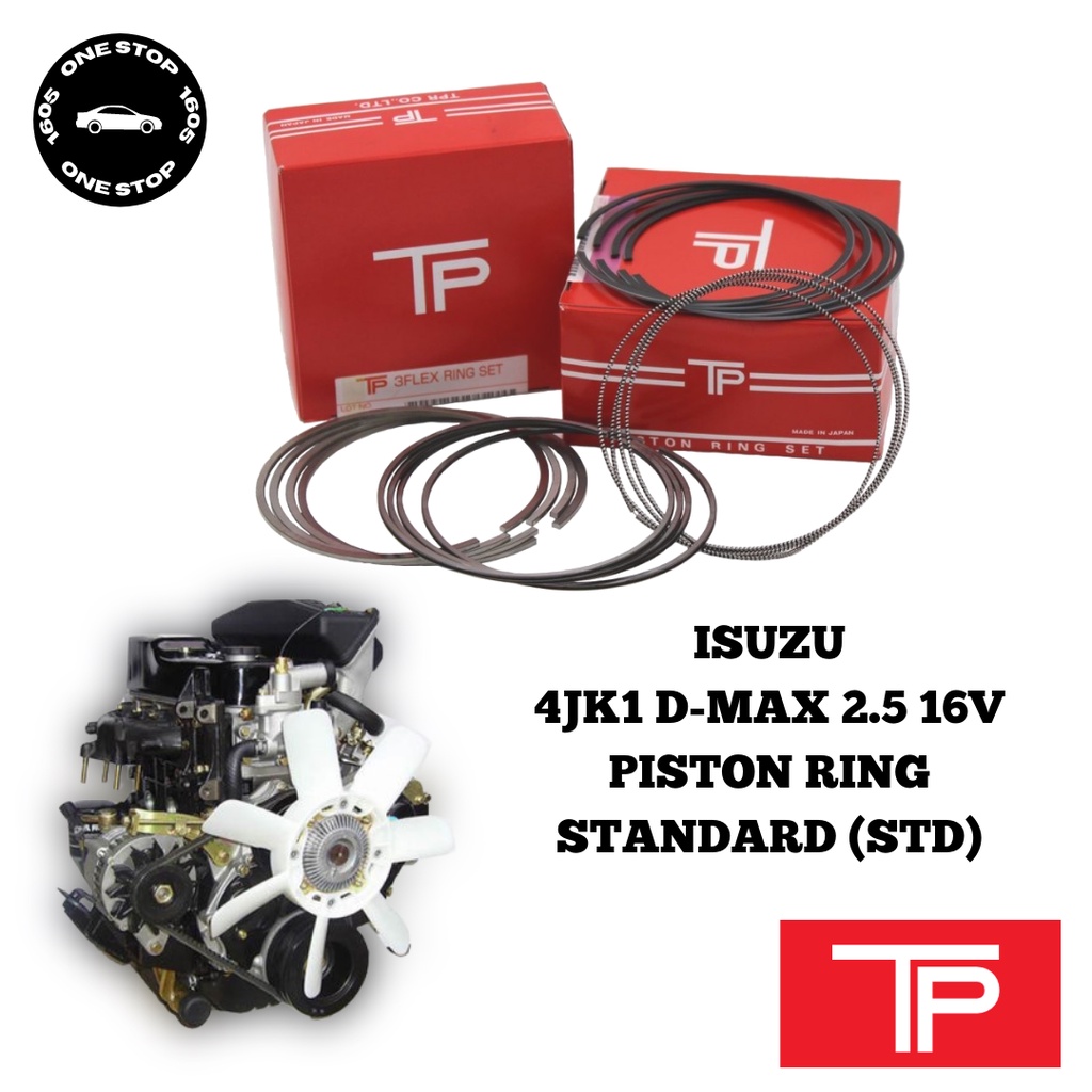 ISUZU 4JK1 D-MAX DMAX 2.5 16V JAPAN TP PISTON RING SET | Shopee Malaysia