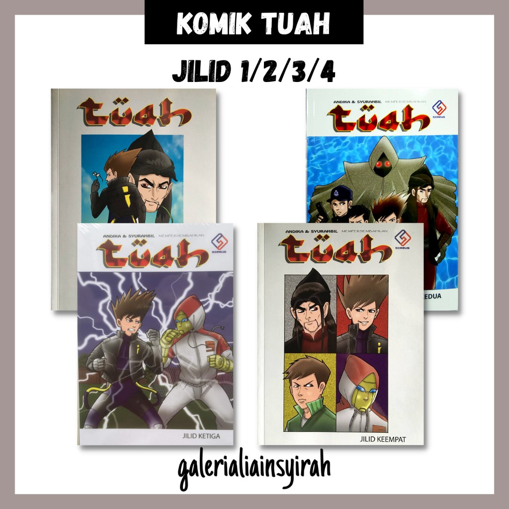 BUKU KOMIK Tuah Jilid Pertama Tuah Jilid Kedua Tuah Jilid Ketiga Malay ...