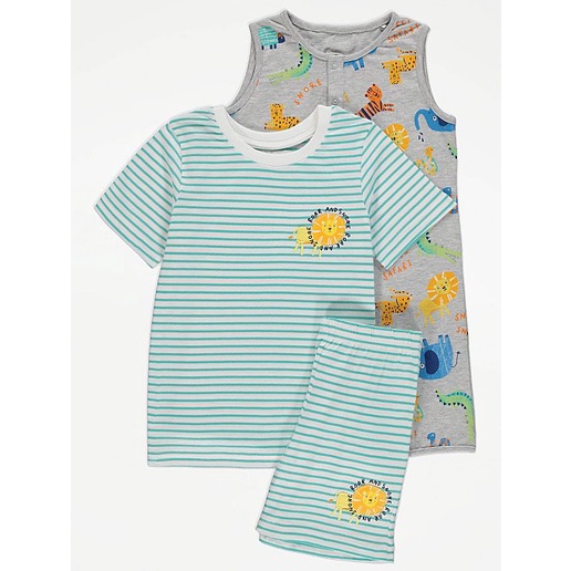Original George UK Animal Print Playsuit T-Shirt and Short Pyjamas from ...