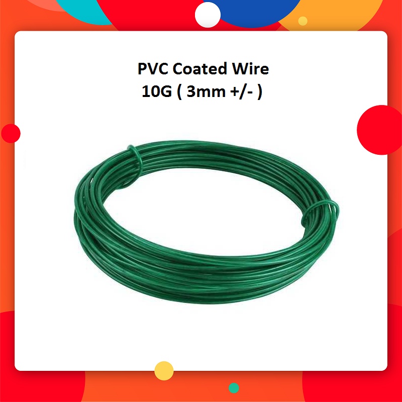 10G Green PVC Coated Wire 3mm / Dawai Hijau | Shopee Malaysia
