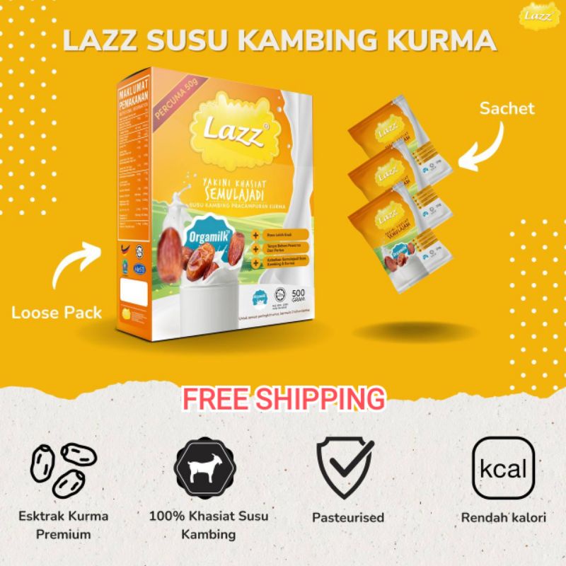 Lazz Susu Kambing KURMA ORIGINAL From HQ | Shopee Malaysia