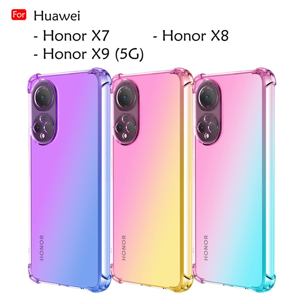 Huawei Honor X9 5G Honor X7 X8 Rainbow Anti-Shock Case Cover Back TPU ...