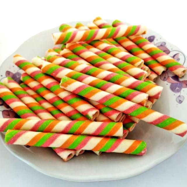 (Biskut Tin 5KG) Vfoods Rolled Wafer Stick / Premium Wafer Rolls / Biscuit Wafer 顶级蛋卷 | Shopee ...