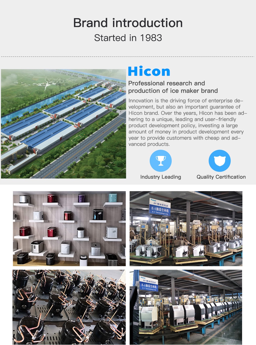 【Global】Hicon Pembuat Ais Ice Maker Machine 16AL 26YB 16AT 16C 16M Mini ...