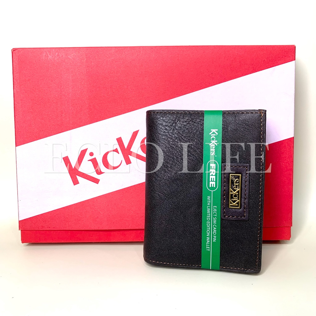 Kickers Short Wallet Genuine Leather 100% Original [51258] | Shopee ...