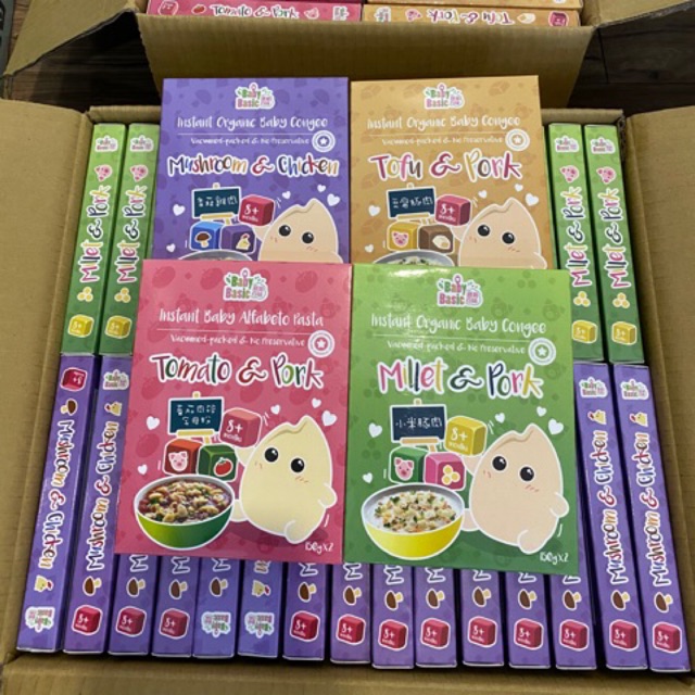 Baby Basic and Mommy J Instant Porridge Congee/ Pasta 宝宝百味即食粥 | Shopee ...