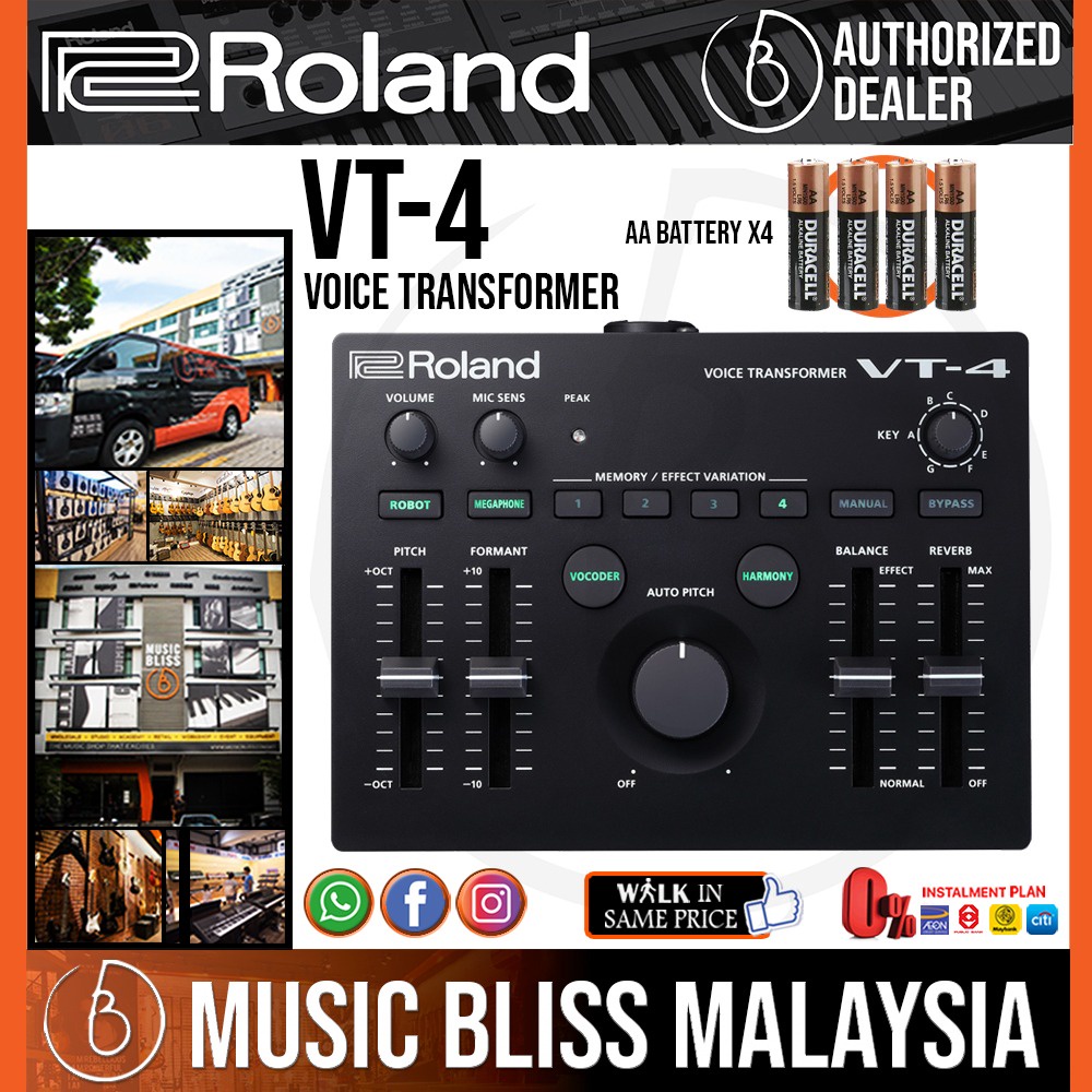 Roland VT-4 Voice Transformer (VT4) | Shopee Malaysia