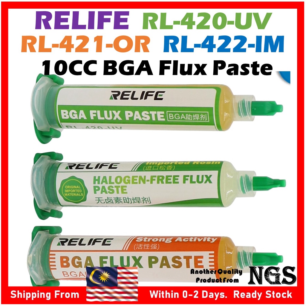 ORIGINAL RELIFE RL-420-UV RL-421-OR RL-422-IM 10CC Soldering Paste Flux ...