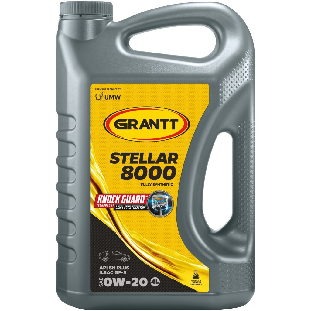 GRANTT Stellar 8000 SAE 0W-20 API SN PLUS ILSAC GF-5 Fully Synthetic ...