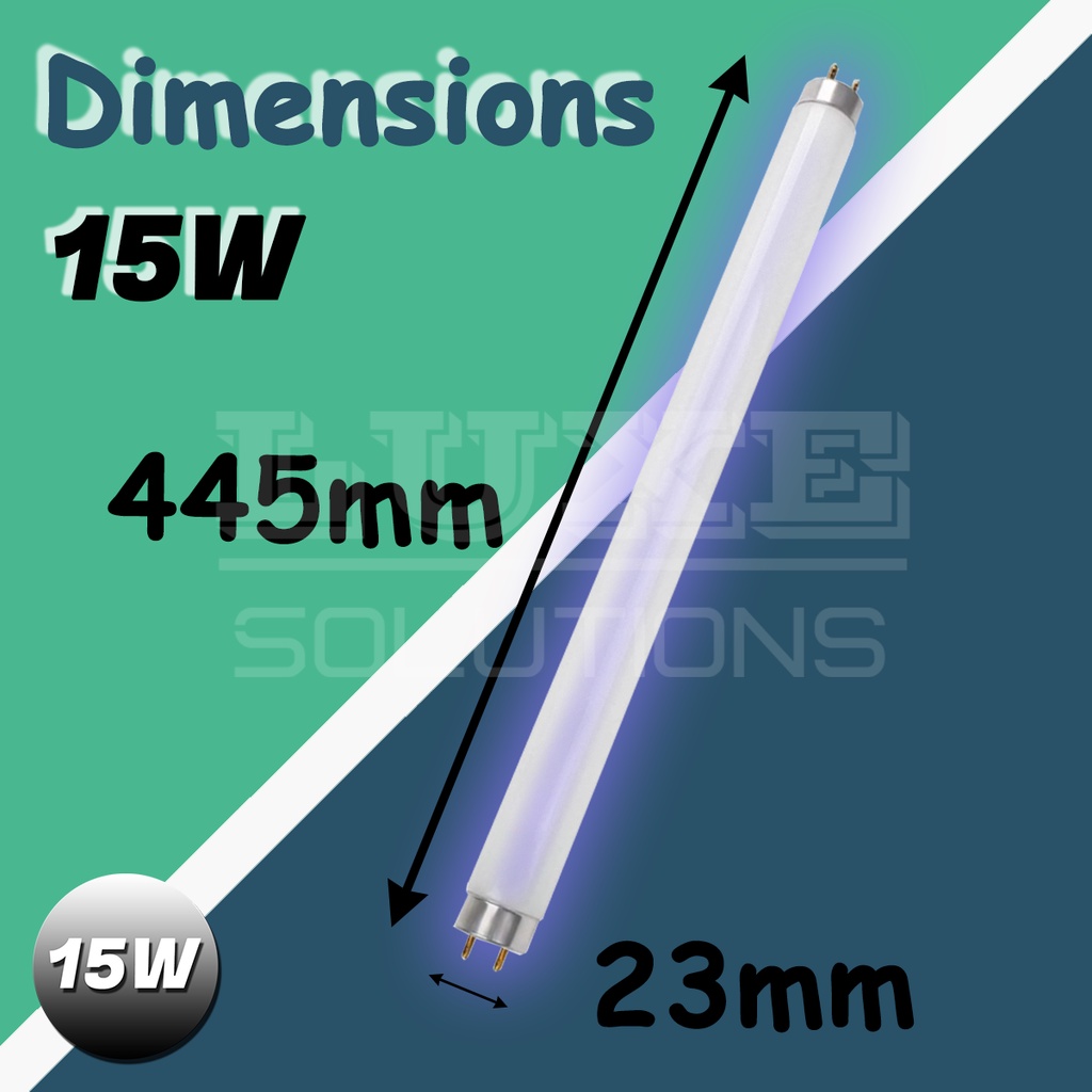 FSL 10W 15W 18W Black Light UV Replacement Insect Killer / Fluorescent T8 Tube | Shopee Malaysia