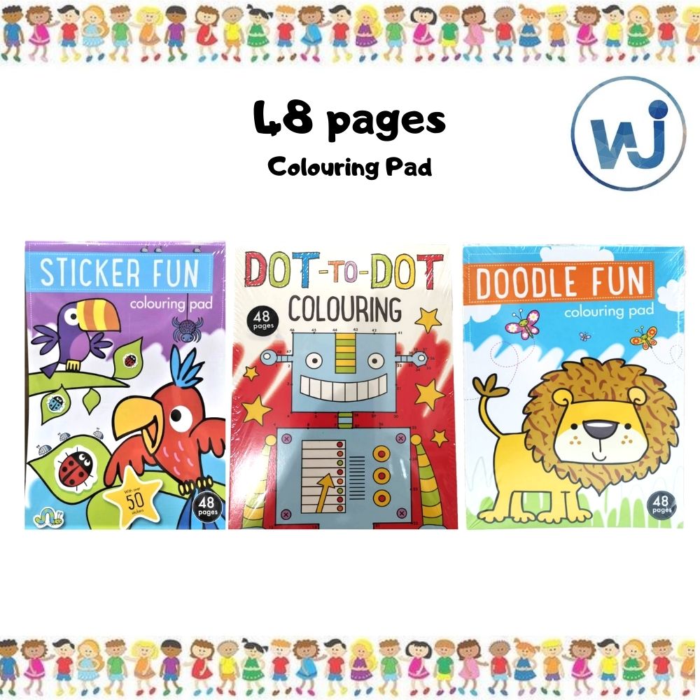 Colouring Pad 48 pages with over 50 stickers (Colouring / Sticker Pad ...
