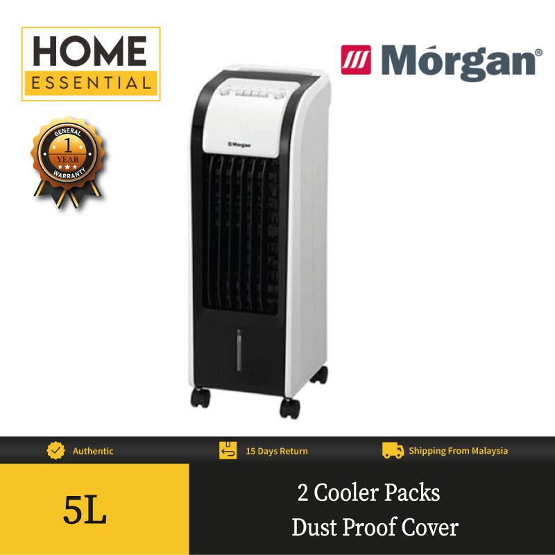 MORGAN 5L 75W Air Cooler with 2 Coller Packs Washable Water Tank MAC ...