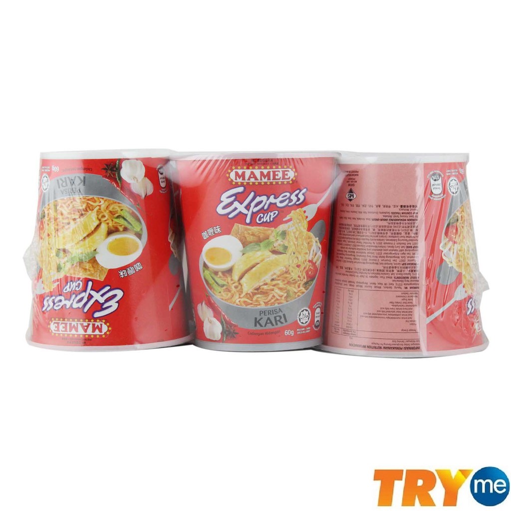 Mamee Express Cup Instant Noodle (60g x 6) - 4 Flavours | Shopee Malaysia