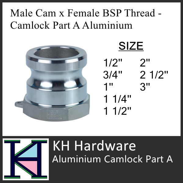 KH 💥READY STOCK💥 Male Cam x Female BSP Thread - Camlock Part A ...
