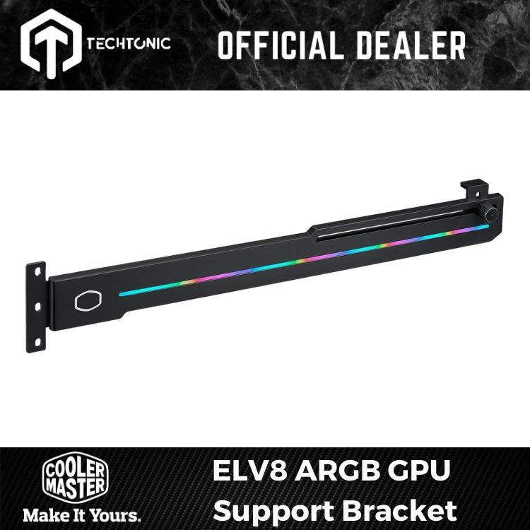 Cooler Master ELV8 aRGB GPU Support Bracket [MAZ-IMGB-N30NA-R1 ...