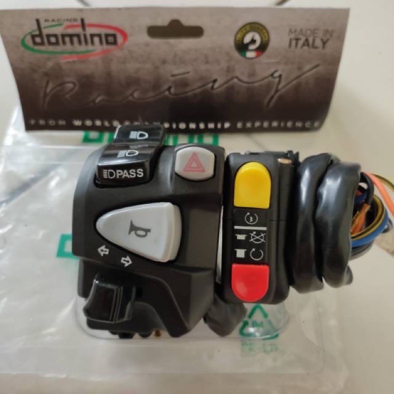 Domino NMAX PCX VIXION UNIVERSAL Left Right Button Switch SET (Red ...