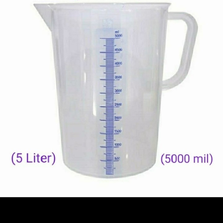 Green LEAF 1835 MEASURING CUP Plastic MEASURING CUP 5000ML 5000 ML | Shopee Malaysia