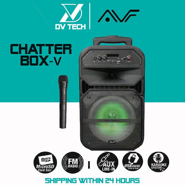 AVF Boombox Chatterbox-V Portable Rechargeable Bluetooth Speaker free ...