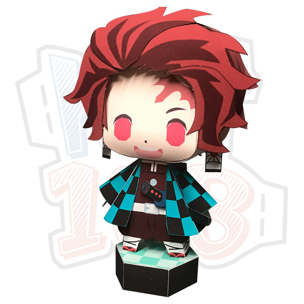 Anime paper model Chibi Tanjiro Kamado - Demon Slayer (Kimetsu no Yaiba ...