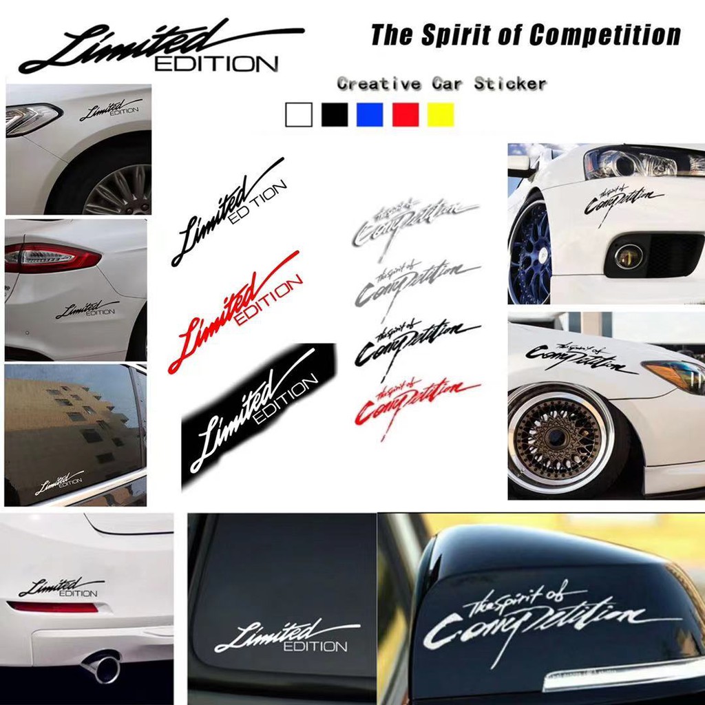 1x car sticker Limited edition the spirit competition Vinyl Decal ...