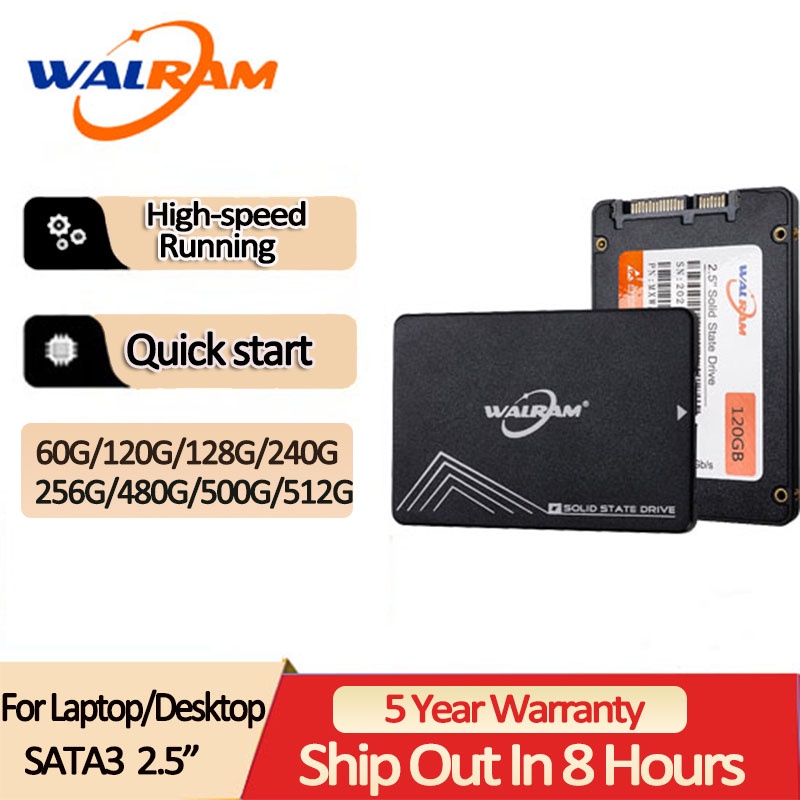 Walram SSD 120GB 240GB 500GB 128GB 60GB SATAIII hard drive disk hdd ...
