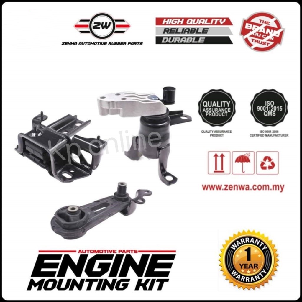 MAZDA 2 (2007-2014) AUTO ENGINE MOUNTING KIT SET (ZW) | Shopee Malaysia