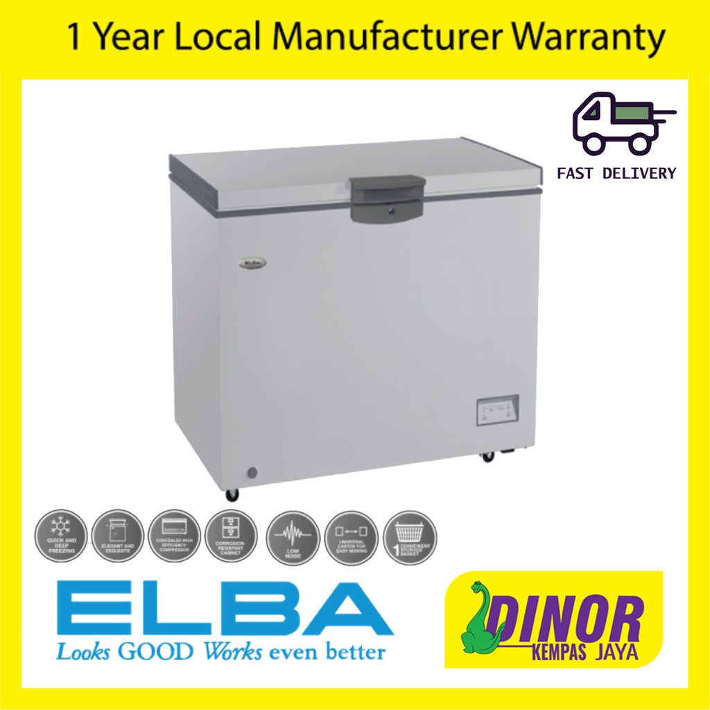 Elba 410 Litres Chest Freezer ARTICO EF-F4132E(GR) / EFF4132E(GR ...