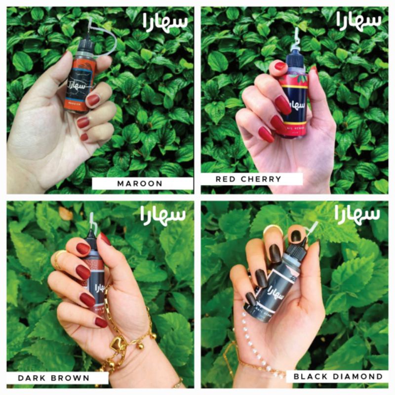 Inai Sahara (maroon/red cherry/dark brown/black) | Shopee Malaysia