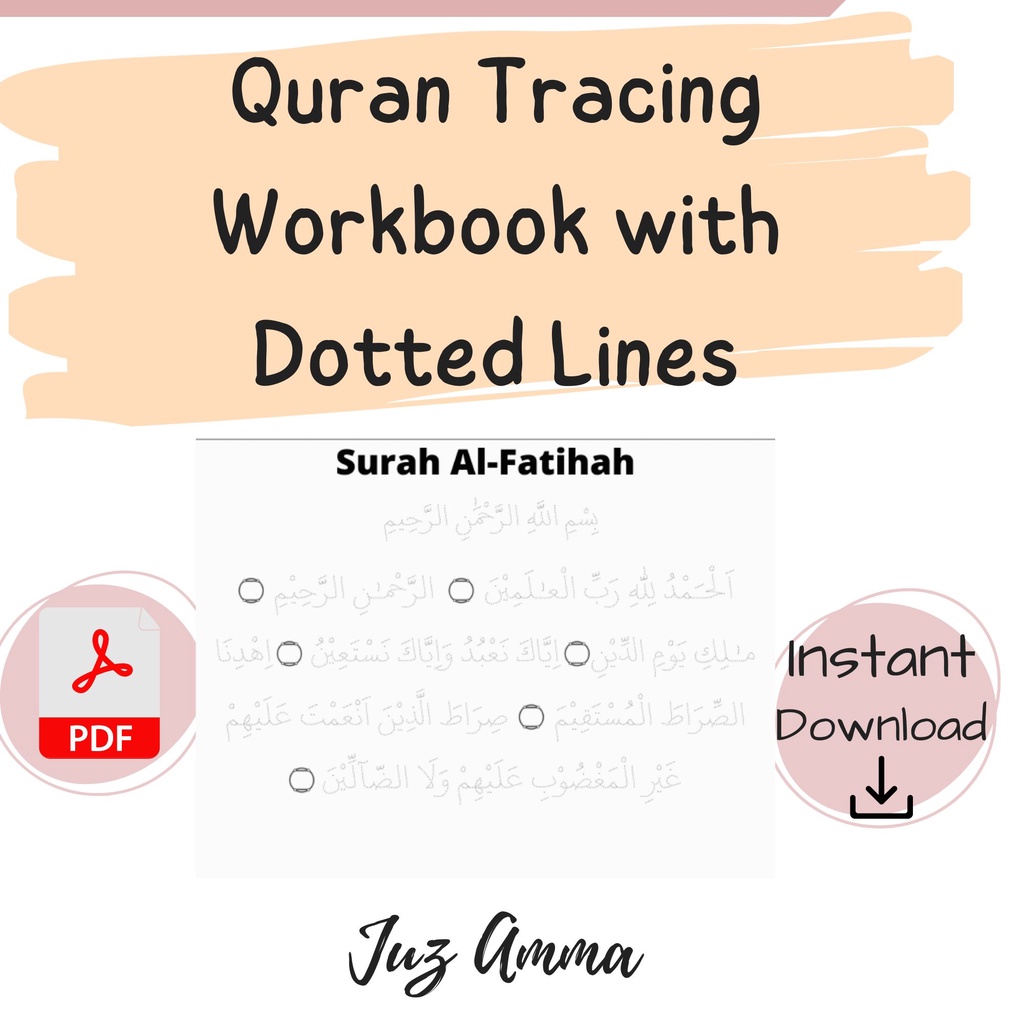 Quran Tracing Workbook Juz Amma printable Juz 30 Quran Tracing ...