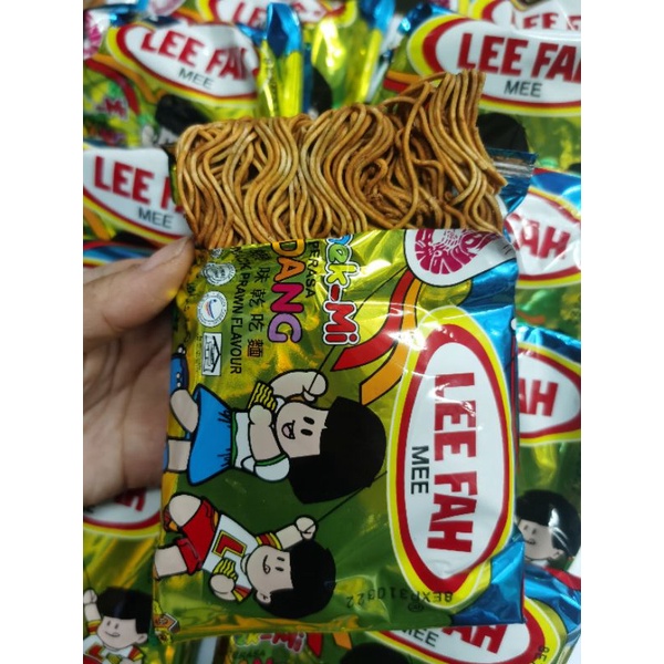 Lee Fah Mee] Snek-Mi Perasa Udang / Noodle Snack Prawn 利华虾味干吃面 20g ...