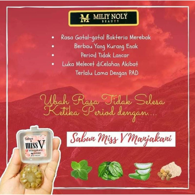 Sabun Miss V Manjakani Daun Pudina Sireh Pencuci Wanita Women Skincare ...