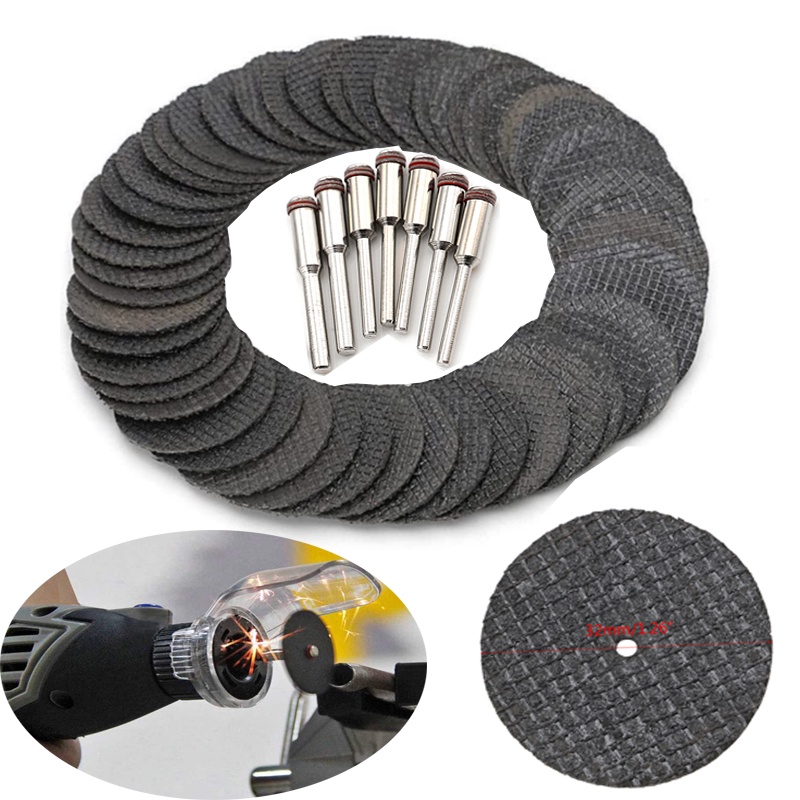10-54pcs Abrasive Cutting Disc 32mm With Mandrels Grinding Wheels For ...
