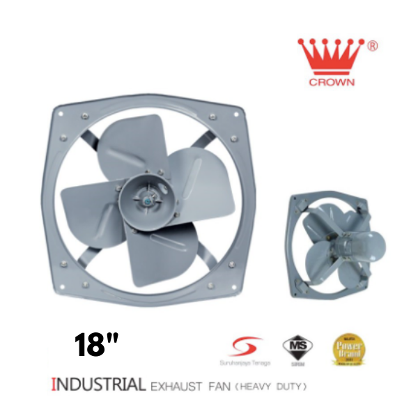 CROWN 18" Industrial Exhaust Fan (Heavy Duty) FP45 | Shopee Malaysia
