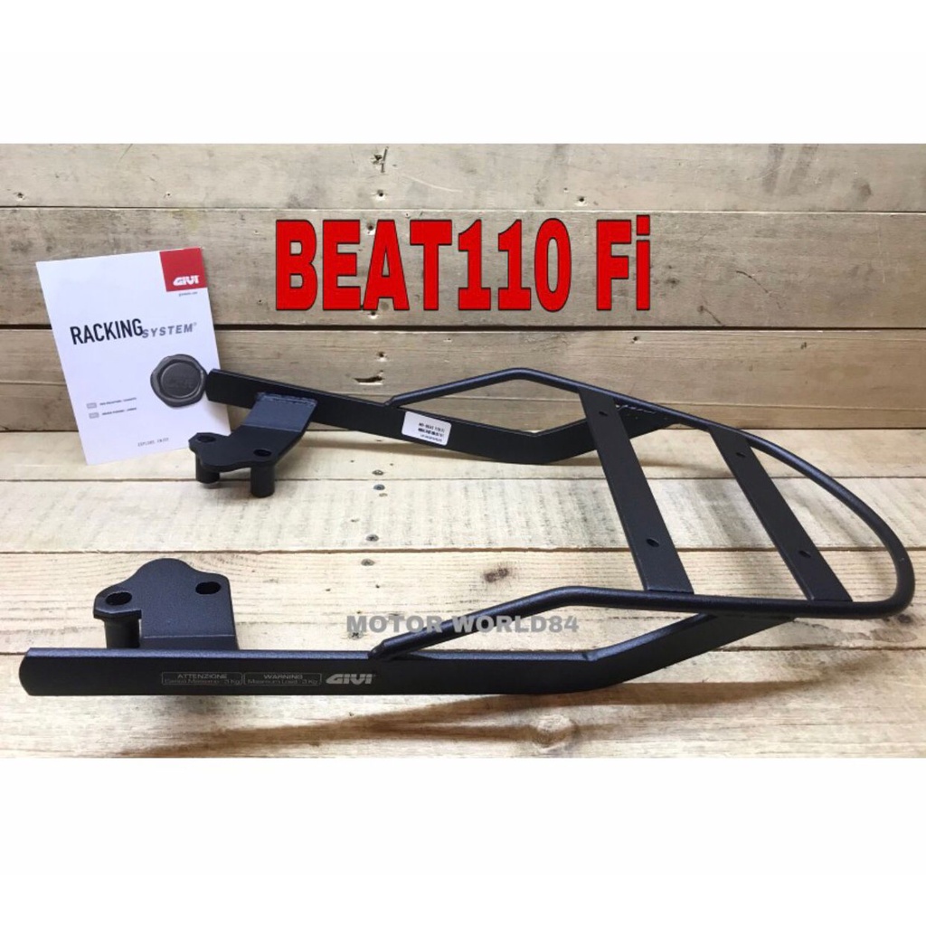 GIVI Honda Beat 110 Fi V2 / V1 MV Monorack Rack GIVI BOX E250 B27 N B32 ...